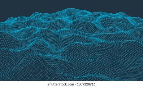 Futuristic Particle Wave Abstract Technology Background Stock Vector Royalty Free