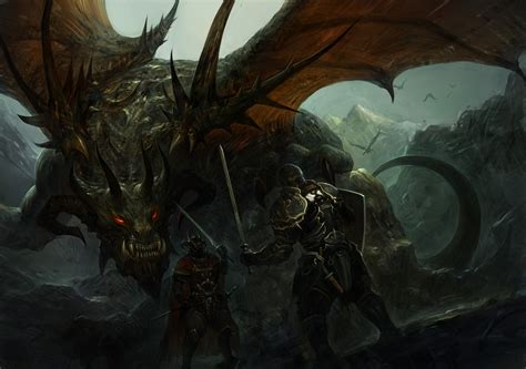 1920x1077 1920x1077 Fantasy Art Dragon Knights Wallpaper