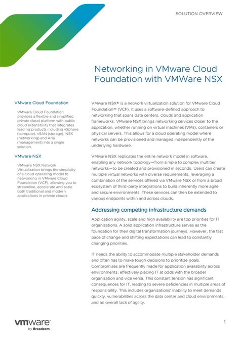 Vmware云基础架构中的vmware Nsx网络 Vm技术库