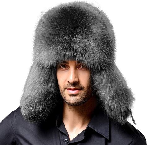 Siqitechuk Men Trapper Hat Trooper Hats Winter Bomber Hat Russian