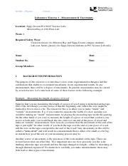 Practical Number 1 Pdf SCI107 Physics Initials