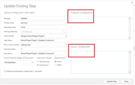 plugin registration tool configuring secure configuration a