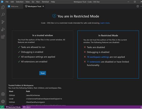 Window Trust With Empty Workspaces Issue 124824 Microsoft Vscode