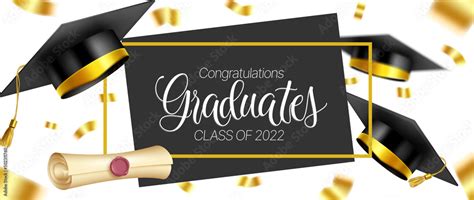 Graduation Greeting Vector Template Design Congratulations Graduates