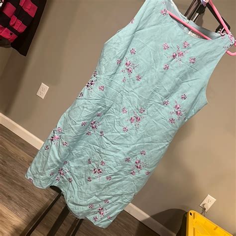 15 Jessica Howard Vtg Blue Dress Gem