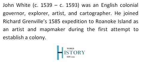 John White And His Attempts To Colonize Roanoke Island World History Edu