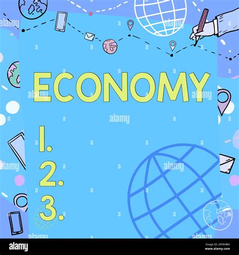 Conceptual Display Economy Word Written On The System Of How Money Is