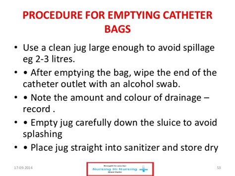 Urinary Catheter Care Skills And Asepsis