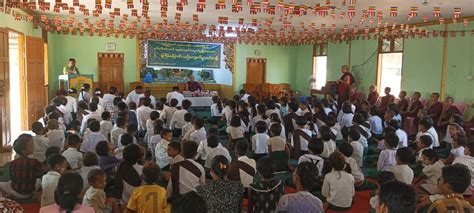 လယ်ဝေးမြို့၊ ယက္ကန်းစင်တောင်၊ ဓမ္မပါလ လူငယ်ဖွံ့ဖြိုးရေးကျောင်းတွင် ယဥ်ကျေးလိမ္မာသင်တန်း ဖွင့်ပ