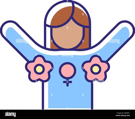 Radical Feminism Rgb Color Icon Stock Vector Image And Art Alamy
