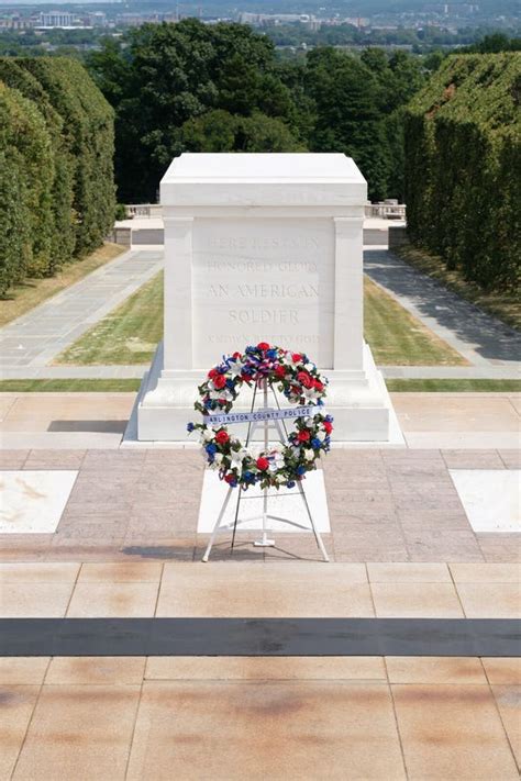 The Tomb Of The Unknown At Arlington National Cemetery Editorial Image