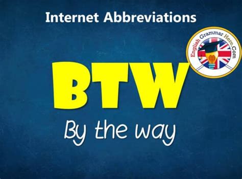 Common Internet Abbreviations Chat Acronyms List English Grammar Here