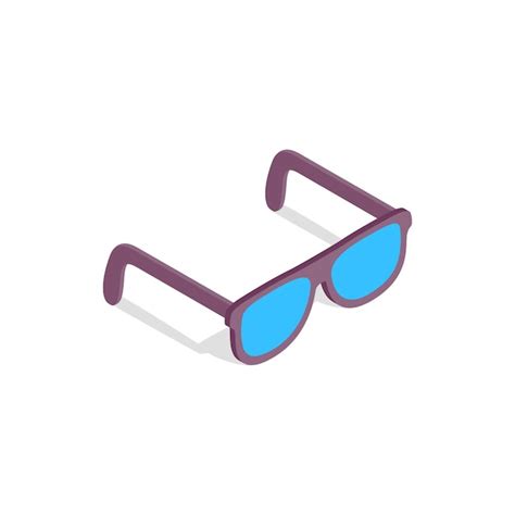 Premium Vector Sunglasses Icon In Isometric 3d Style On A White