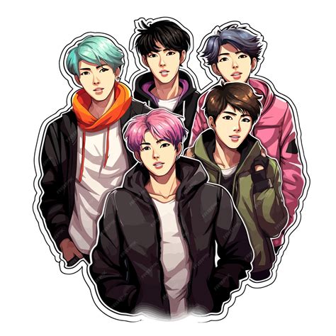 Premium Vector Kpop Cool Sticker Design Vector Art