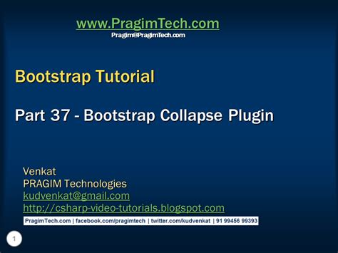 Sql Server Net And C Video Tutorial Bootstrap Collapse Plugin