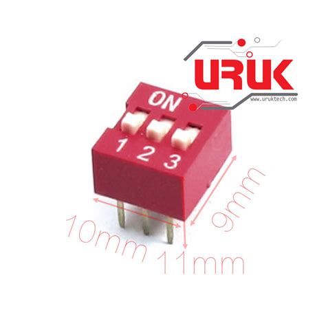 3 Pin Flat Toggle Switch 254mm Uruktech
