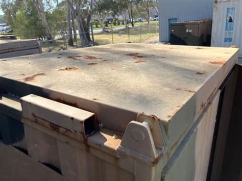AFM Metal Storage Container Note Untested Possibly Incomplete And Non Operational