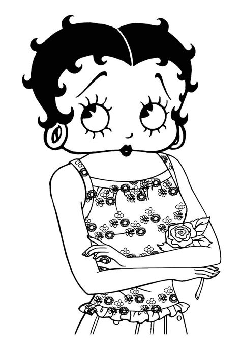Desenhos Da Betty Boop Para Colorir Bora Colorir