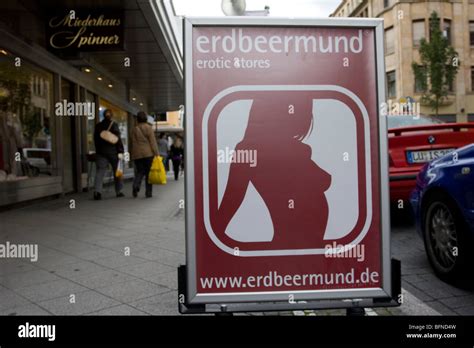 Sign For Erdbeermund A German Sex Shop Chain In Mannheim Germany
