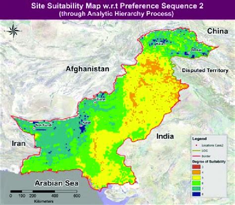 Site Suitability Map With Respect To Preference Sequence 2 Download