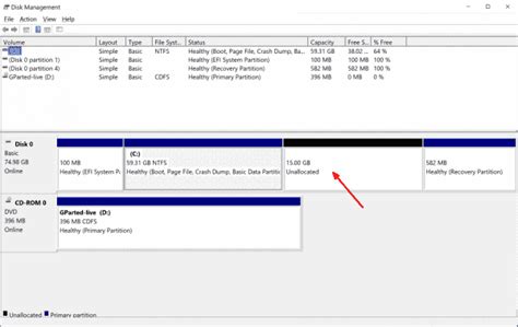 Move Windows Recovery Partition Using GParted Sysops