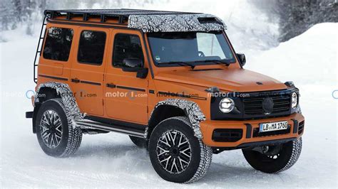 Mercedes G Class 4x4 Squared Spied And Camo Cant Hide The Big Suv