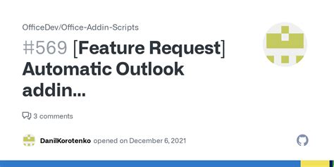 Feature Request Automatic Outlook Addin Sideloadinstallation On Mac · Issue 569 · Officedev