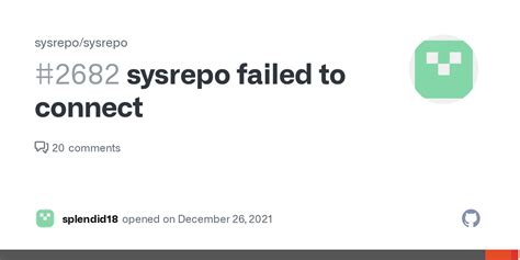 Sysrepo Failed To Connect · Issue 2682 · Sysreposysrepo · Github