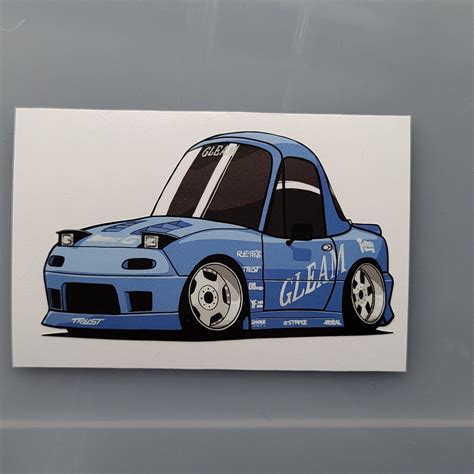 Burstspeed Gleam Miata Digital Chibi Sticker