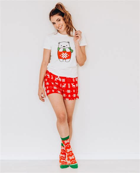 Дамска къса пижама Beary Christmas