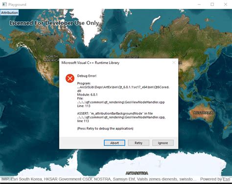 Solved Bug Crash Calling Geoview Setattributiontextvis Esri