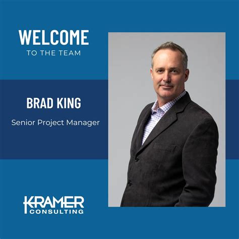 Welcome Aboard Brad King Aia Leed Ga Our Newest Senior Project Manager At Kramer Consulting