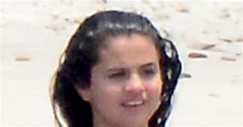 See Selena Gomez Rock An Itty Bitty Pink Bikini E Online