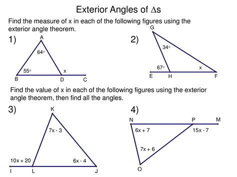 Triangle Exterior Angles Theorem At Ester Jones Blog