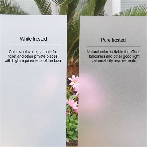 Privacy Protection Frosted Window Film Waterproof Glass Sticker Window