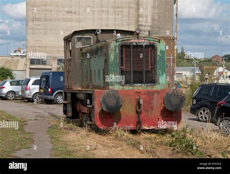 A Ruston Diesel Locomotive Shunting Engine At Sharpness Docks