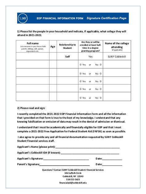 Fillable Online Household Size Dependent Verification Form Fax