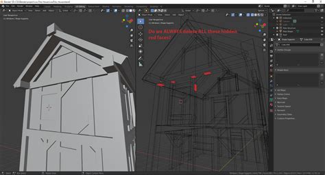 Game Model Optimization Deleting Hidden Faces Materials And Textures Blender Artists Community