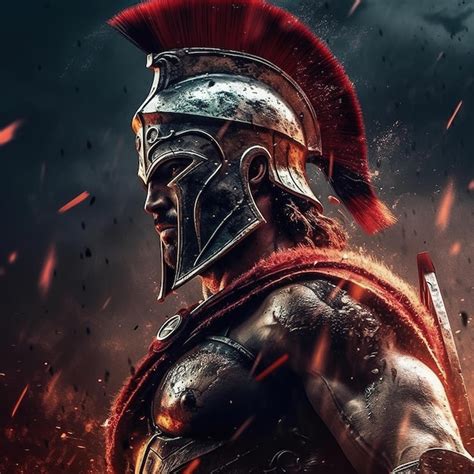 Premium Ai Image Spartan Warrior