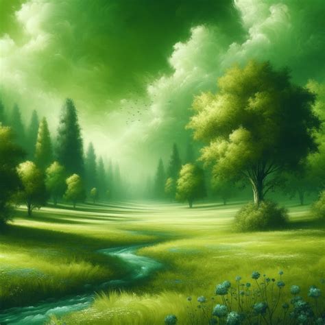 Serenity In Green Captivating Verdant Beauty Ai Art Generator Easy