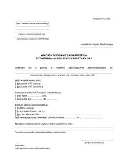Upoważnienie do odbioru dziecka przez osobę trzecią