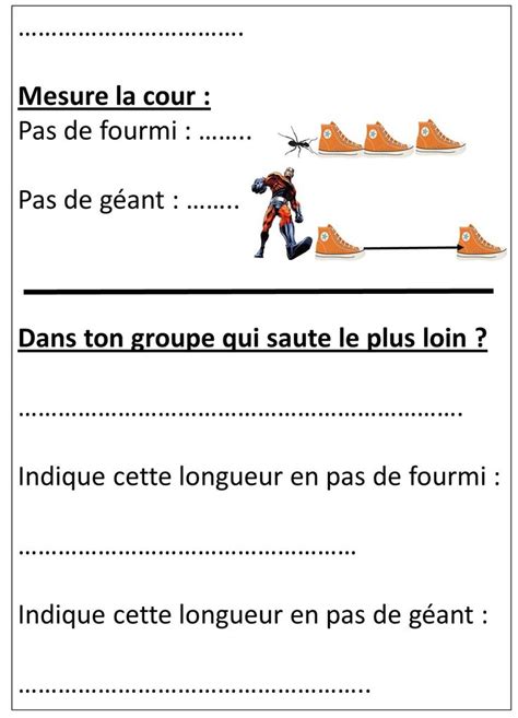 Séquences activités MESURES de longueur ReCreatisse Mesure de