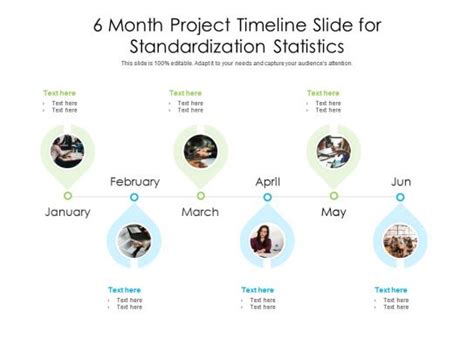 6 Month Project Timeline Slide Team