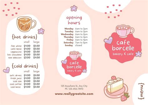 Free Custom Printable Bakery Brochure Templates Canva