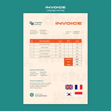 평면 디자인 언어 학습 템플릿 무료 Psd 파일 평면 디자인 언어 학습 템플릿 무료 Psd 파일