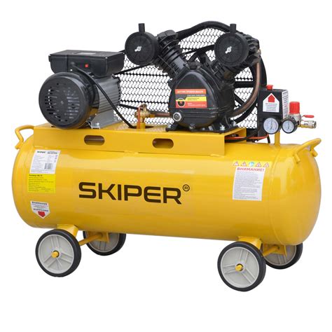 Компрессор SKIPER IBL2070А (220В/2,2кВт, 380л/мин, 70л, ременной привод ...