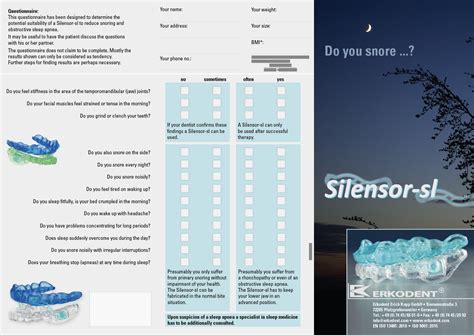 Silensor Sl Brochures 100 Pieces