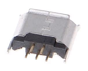 USB Micro Connector Female Verticaal PCB DomoticX