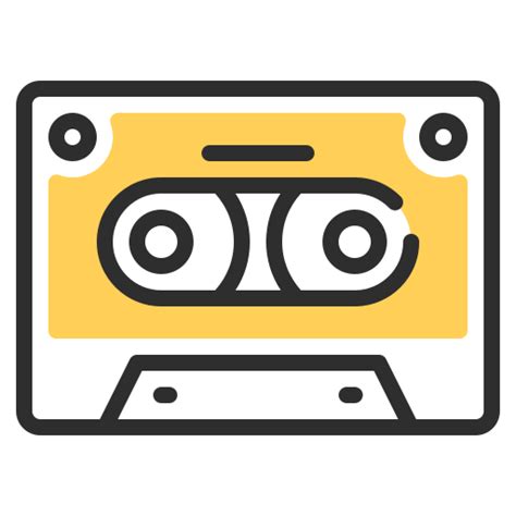 Cassette Generic Color Lineal Color Icon