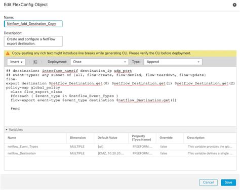 Configure Netflow Secure Event Logging On Firepower Threat Defense Cisco